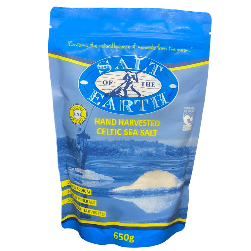 Salt Of The Earth Fine Celtic Sea Salt 650g — The Gluten Free Hub